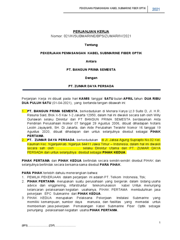 SPK Bps-Zumar 2021 | PDF