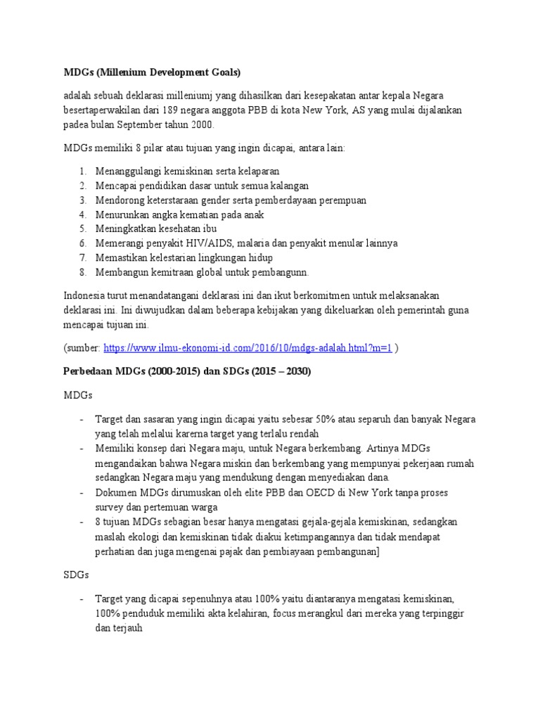 MDGs vs SDGs | PDF