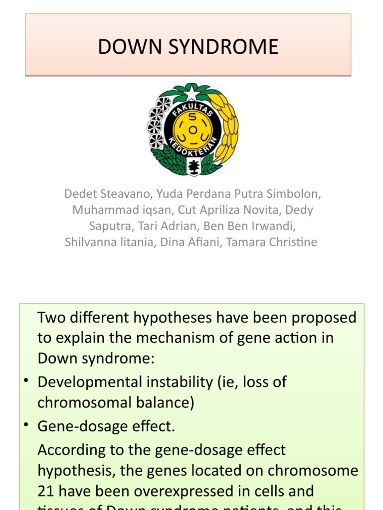 Down Syndrome | PDF | Diseases And Disorders | Cell Nucleus