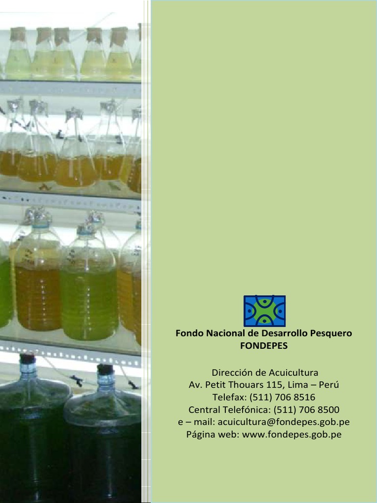 Guía para el Cultivo de Microalgas | PDF | Acuicultura | Agua