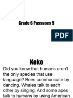 Koko the Gorilla: Nonfiction Reading Test | PDF | Cognition | Communication