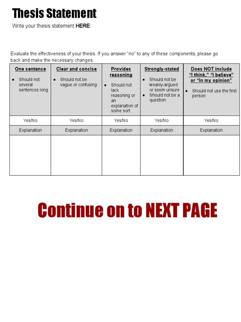 Thesis and Body Paragraph Outline | PDF | Paragraph | Writing