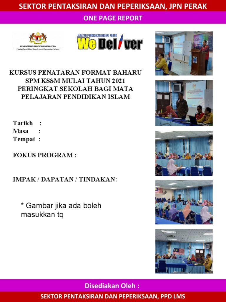 Tapak One Page Report | PDF