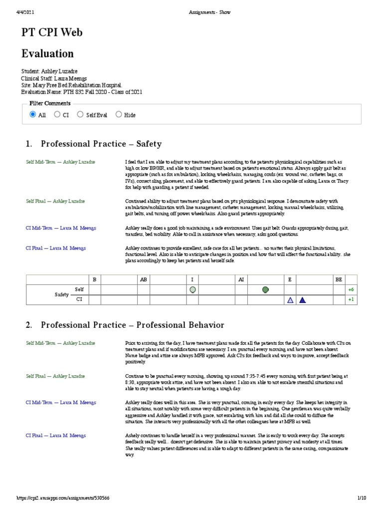 Cpi 2 | PDF | Comorbidity | Physical Therapy