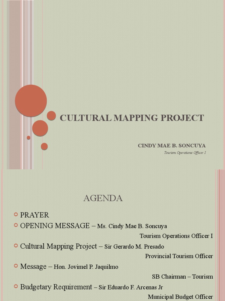 Cultural Mapping Project: Cindy Mae B. Soncuya | PDF | Cultural ...