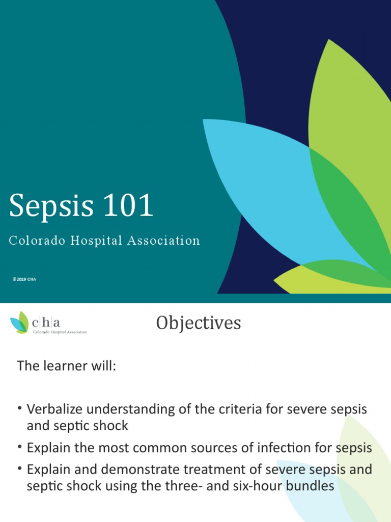 1.1 Sepsis 101 PowerPoint 1 | PDF | Sepsis | Shock (Circulatory)