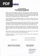 Contoh Pakta Integritas Karyawan | PDF