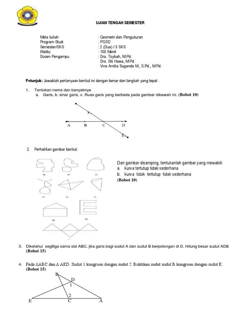 Contoh Soal Geometri | PDF