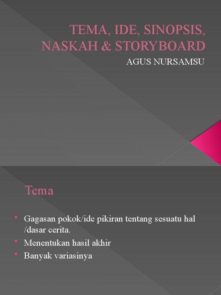 Ide Cerita Dan Naskah Baru | PDF