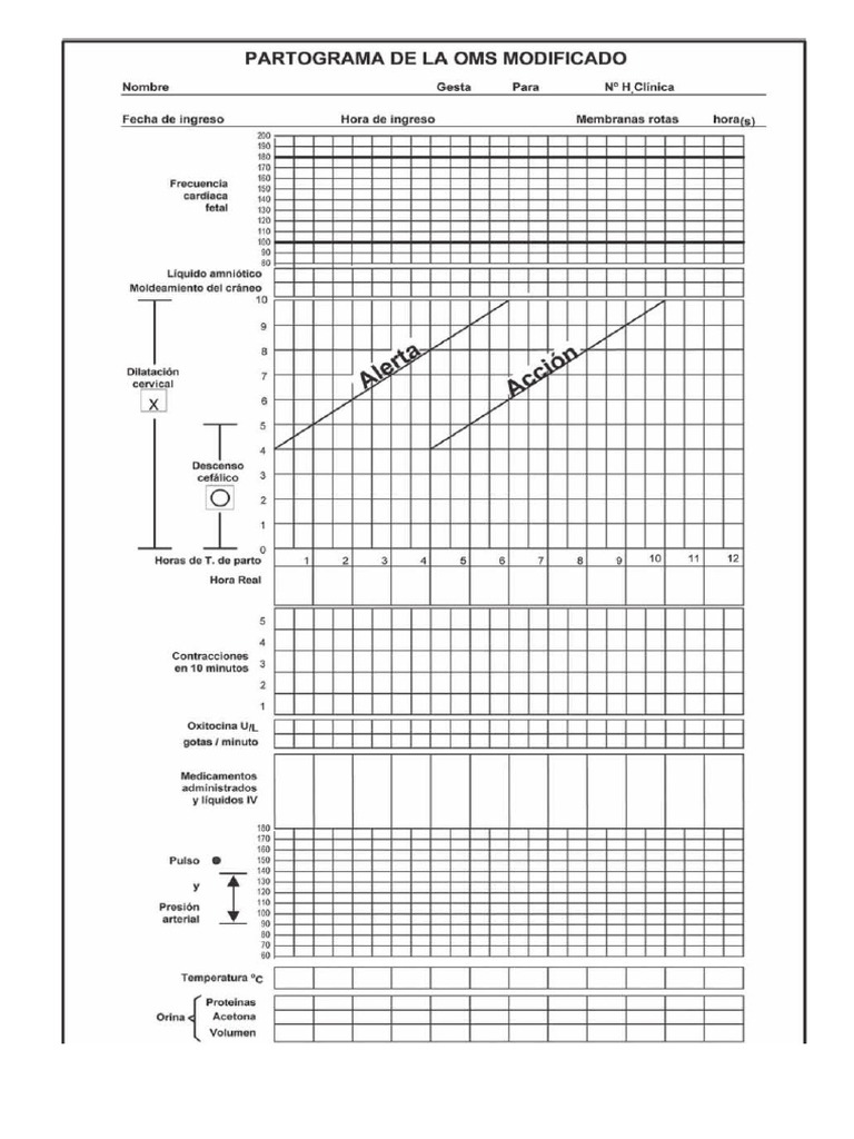 HISTORIA CLINICA 3 Partograma | PDF