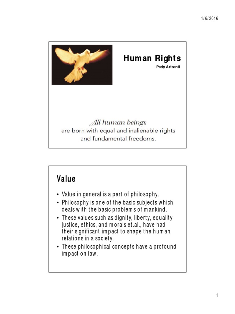 Human Rights - An Intro | PDF | Value (Ethics) | Rights