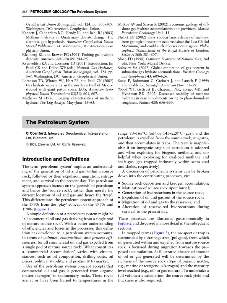 PETROLEUM GEOLOGY The Petroleum System | PDF | Petroleum | Rock (Geology)
