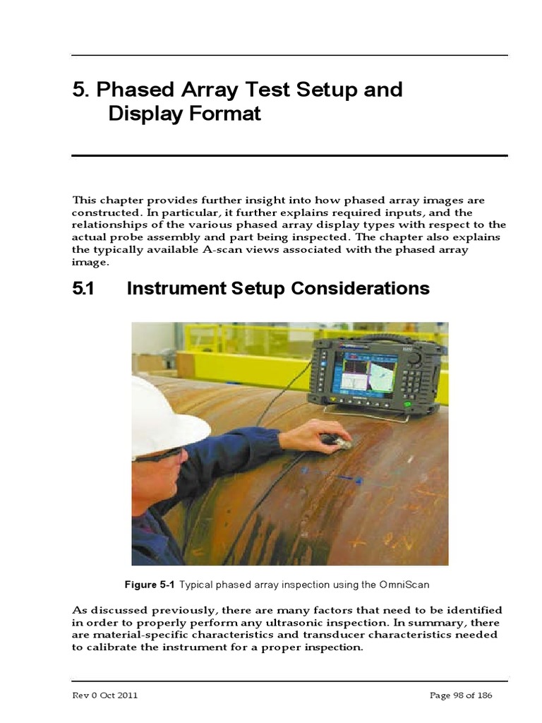Phased Array Ultrasonic Testing of Welds - 101-120 | PDF | Aperture ...