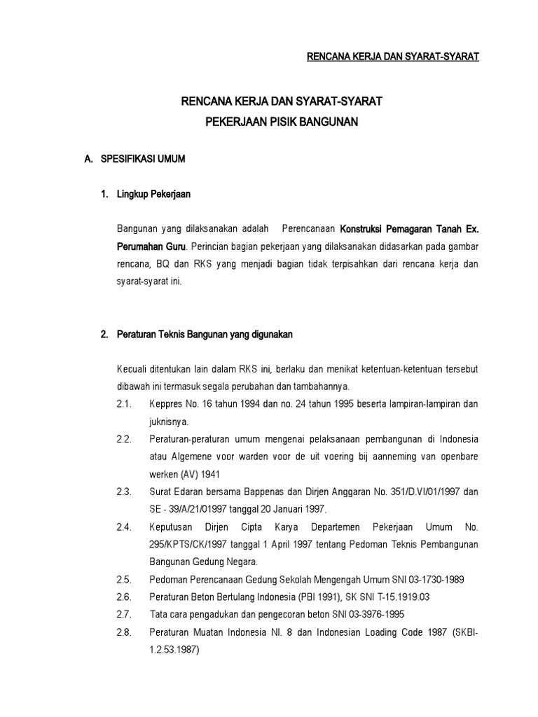 RKS Pagar BRC | PDF | Teknologi & Rekayasa
