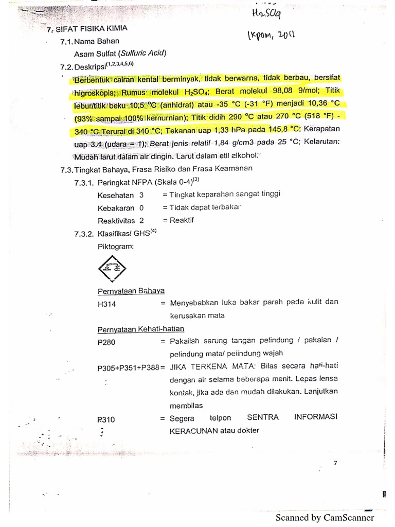 H2SO4 | PDF