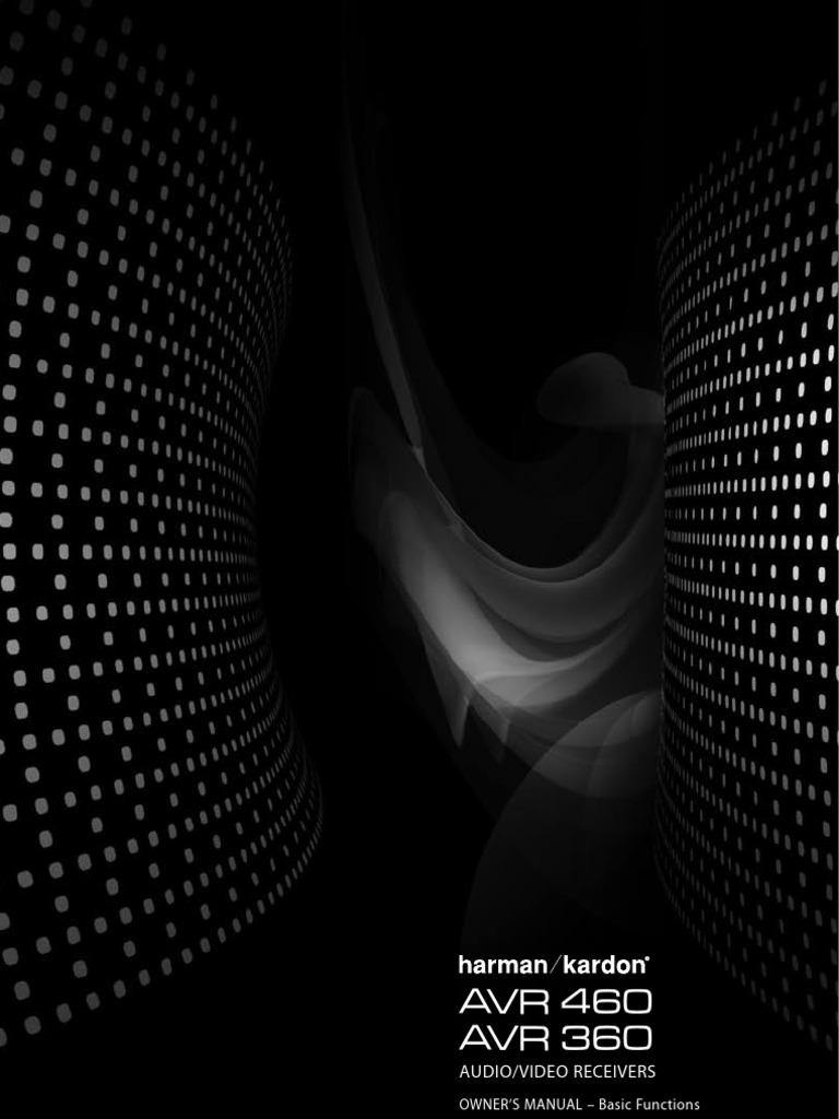 Owner's Manual - AVR 460, AVR 360 (English EU) Basic Functions | PDF ...