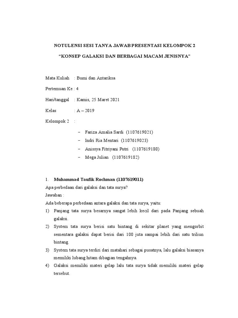 Notulensi Kelompok 2 Pdf
