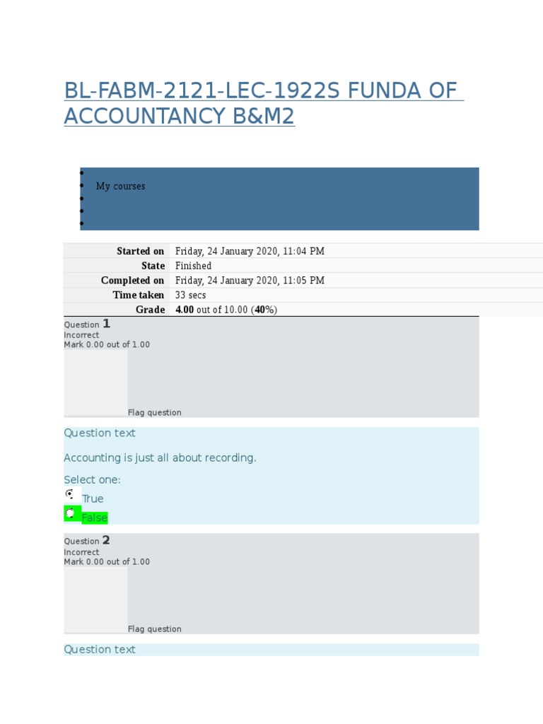 FABM 2121 Source | PDF | Balance Sheet | Equity (Finance)