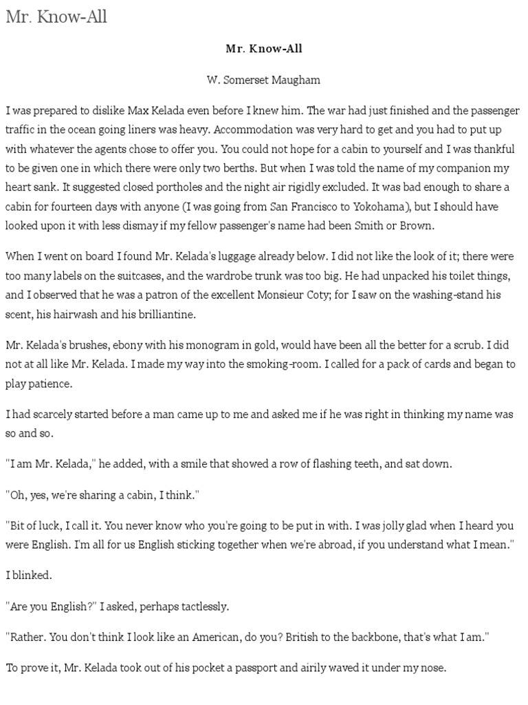 8-Mr. Know-All | PDF