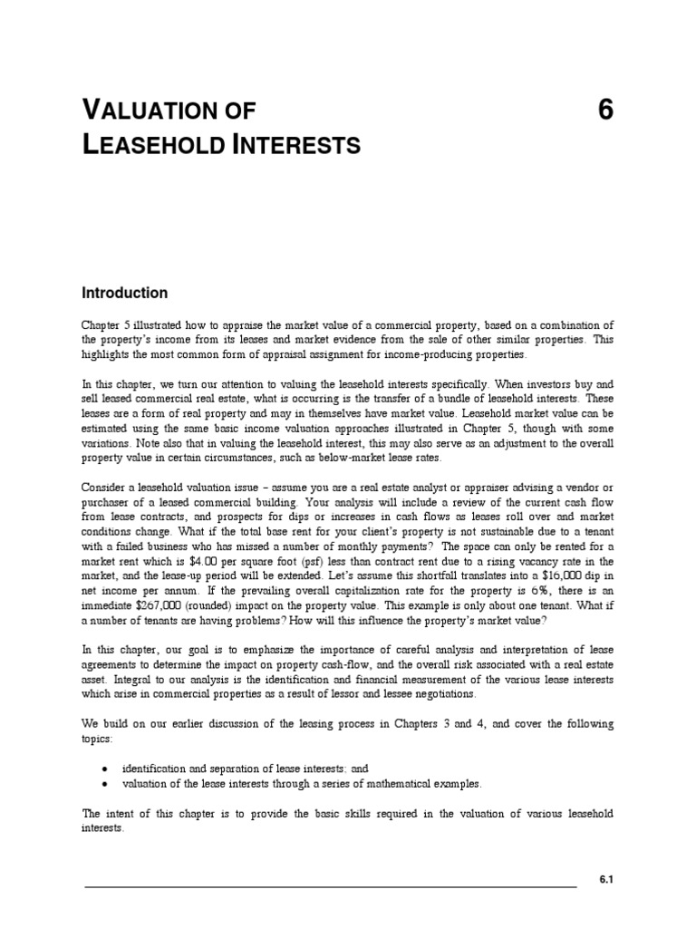 Lease Interest | Download Free PDF | Lease | Leasehold Estate