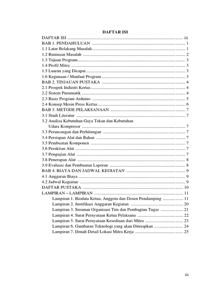 Contoh Proposal PKM PI | PDF
