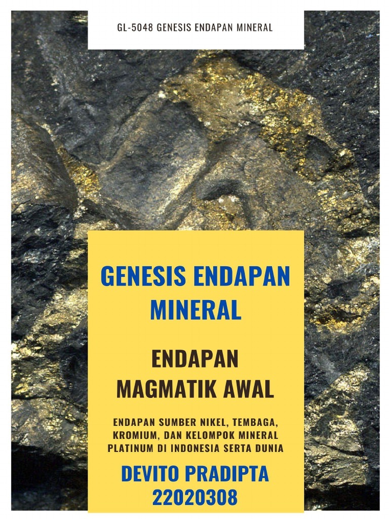 Endapan Early Magmatic - Devito Pradipta - 22020308 | PDF