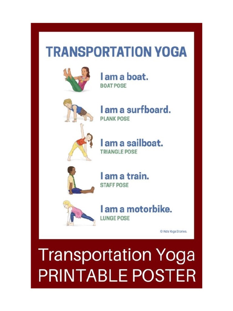 Transportation Kids Yoga | PDF
