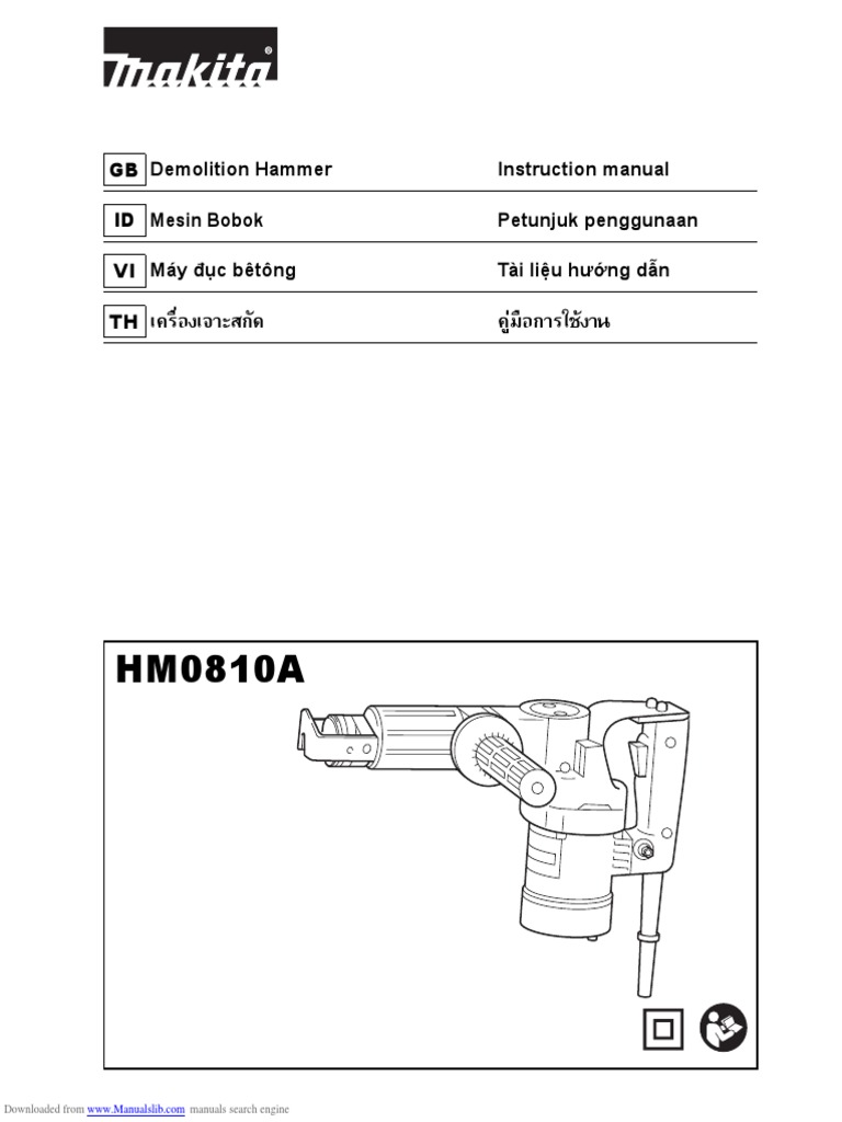 Demolition Hammer Instruction manual Mesin Bobok Petunjuk penggunaan ...