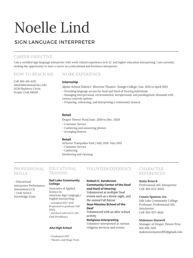 2021 Resume | PDF | Language Interpretation | Applied Linguistics