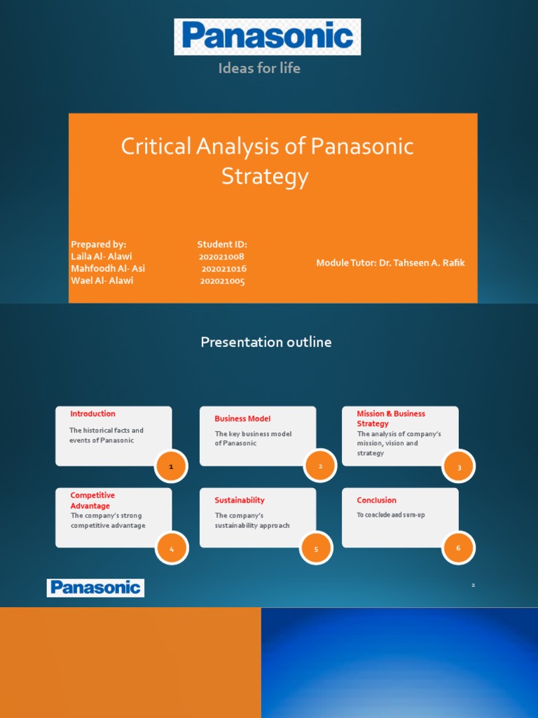 Critical Analysis of Panasonic Strategy | PDF | Competitive Advantage ...