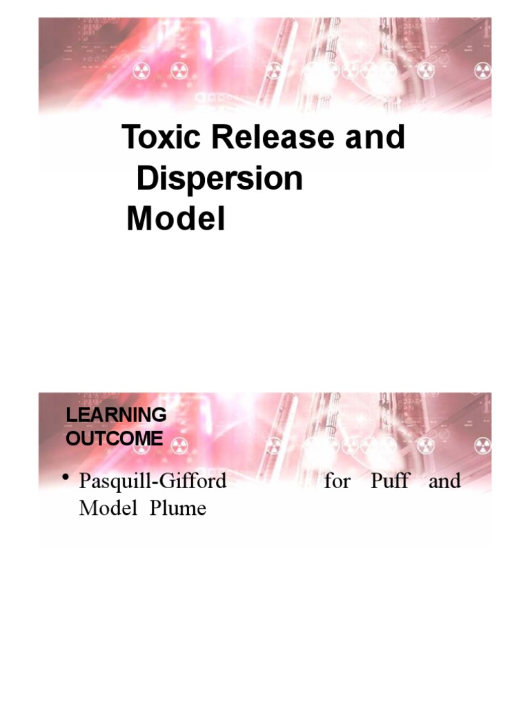 Chapter 5 Dispersion Models (DR Faizan) | PDF | Atmosphere Of Earth ...