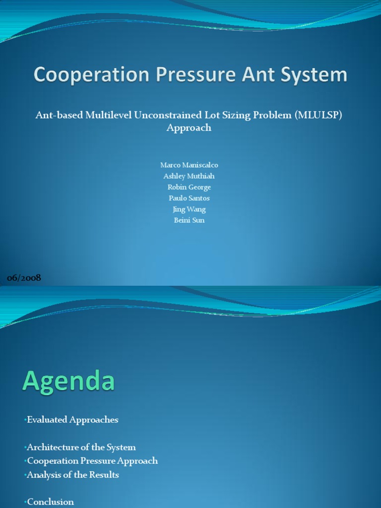 Cooperation Ant System Presentation | PDF