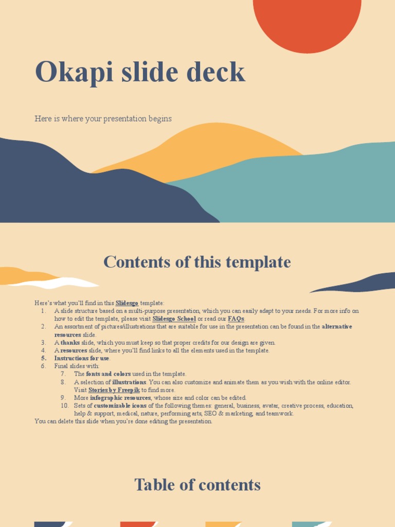 Okapi Slide Deck by Slidesgo | PDF | Saturn | Planets