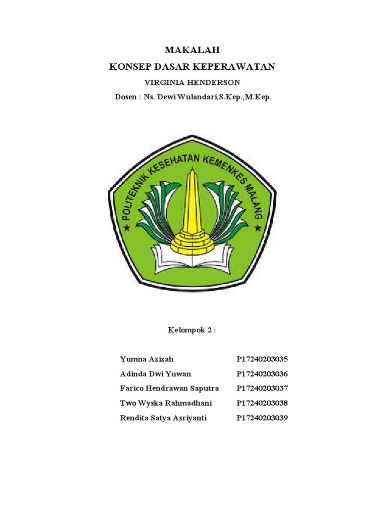 Kelompok 2 - Virginia Henderson | PDF | Karier & Perkembangan | Pengembangan Diri
