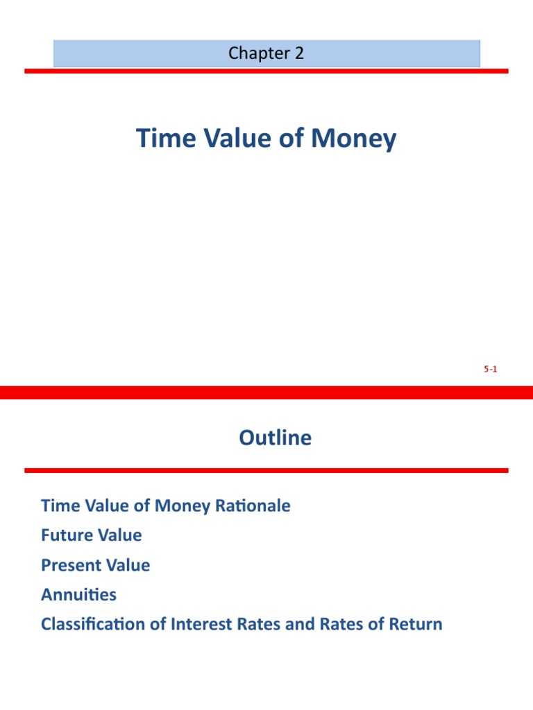 Chapter 2 Time Value of Money | PDF | Time Value Of Money | Interest