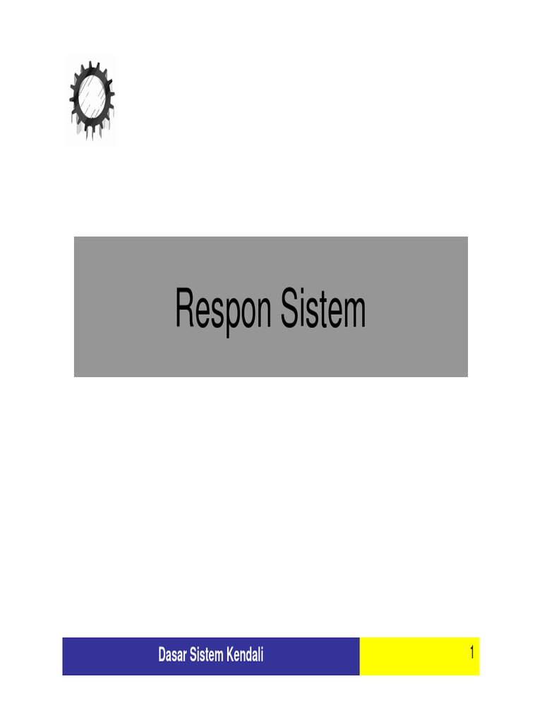 Respon Sistem: Step dan Ramp Signal | PDF