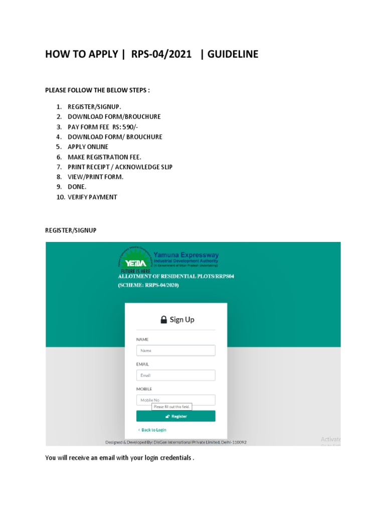 How to Fill RPS-04/2021 Application Form | PDF