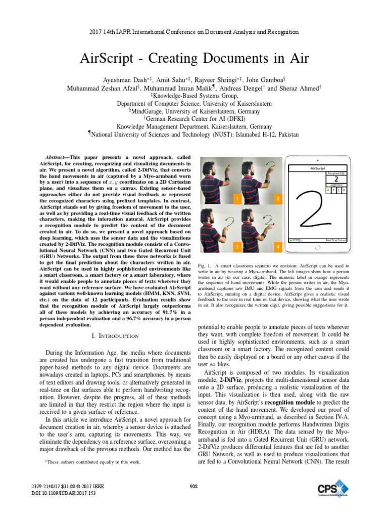 Airscript - Creating Documents in Air | PDF | Deep Learning ...