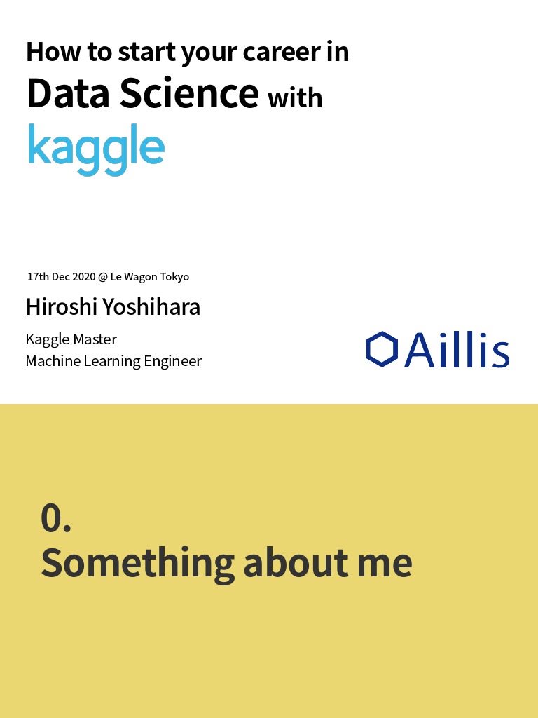 How To Start Kaggle | PDF | Machine Learning | Competition