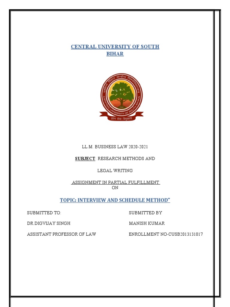 Understanding Interview Schedules in Research | PDF | Interview | Question