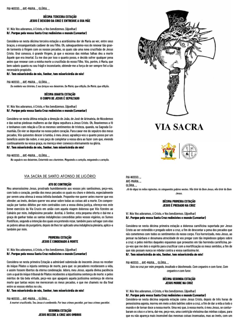 Via Sacra Santo Afonso | PDF | A Via Crúcis | Pecado