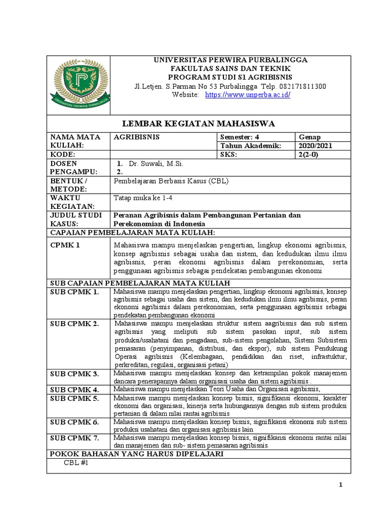 Panduan Penyusunan Tugas LKM-CBL | PDF