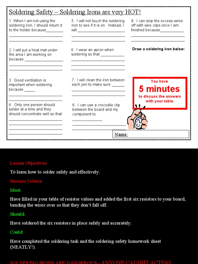 Soldering Safety Guidelines and Tips | PDF | Printed Circuit Board ...