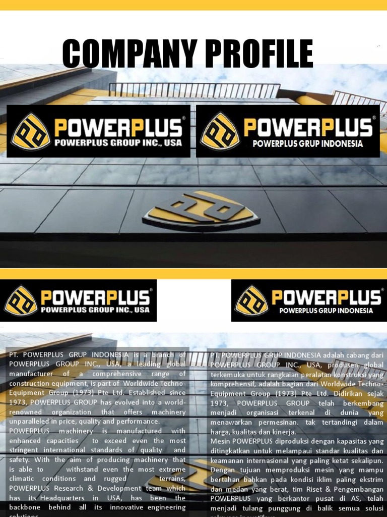 Company Profile Power Plus | PDF | Loader (Equipment) | Heavy Equipment