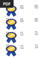 Editable Kindergarten Ribbon Awards | PDF