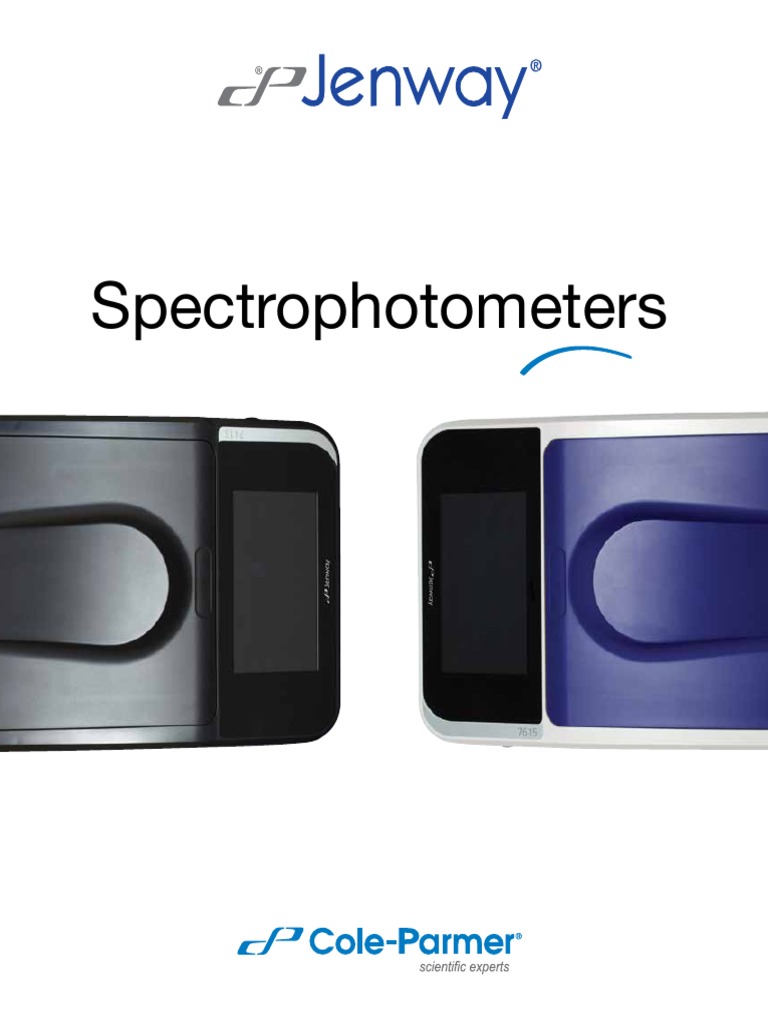 Jenway 74 76 Series Brochure | PDF | Spectrophotometry | Absorbance