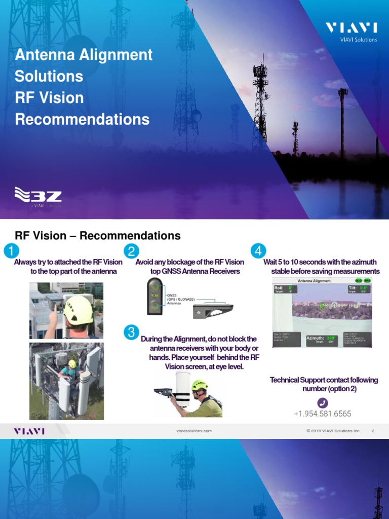 Viavi RF Vision Installation and Alignment Recommendations | PDF