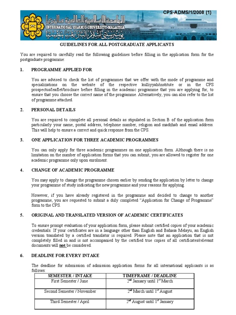 UIA Checklist | PDF | Postgraduate Education | Doctor Of Philosophy