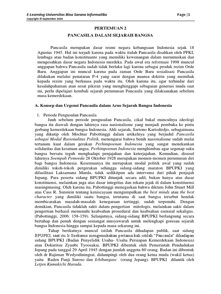 Pertemuan 2 Pendidikan Pancasila | PDF