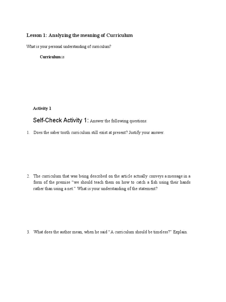 Template - 1st Learning Packet | PDF